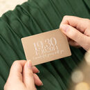 personalised significant moment keepsake wallet card by clouds and ...