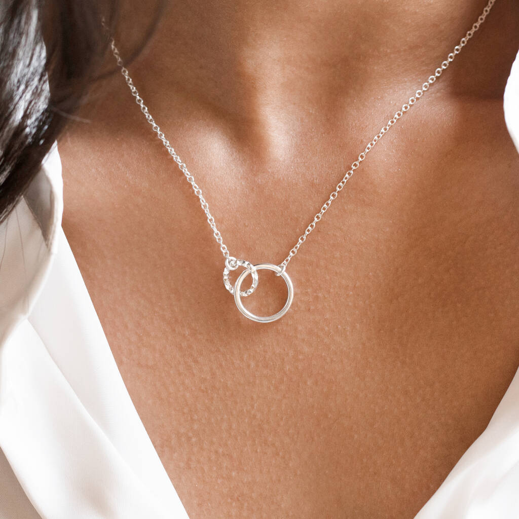Sterling Silver Eternity Circle Necklace By Marion Made Jewellery ...