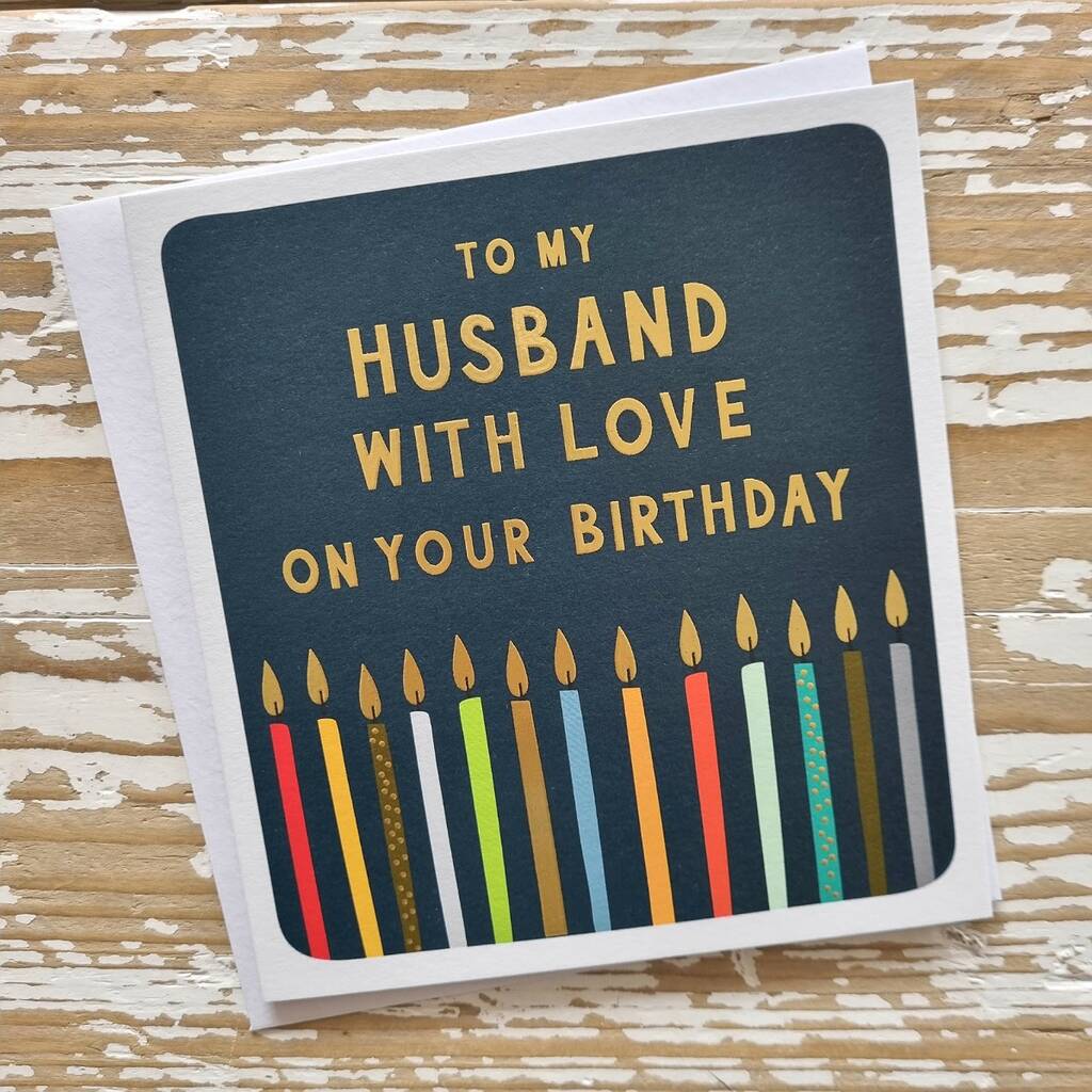 'To My Husband…' Greetings Card By Nest Gifts