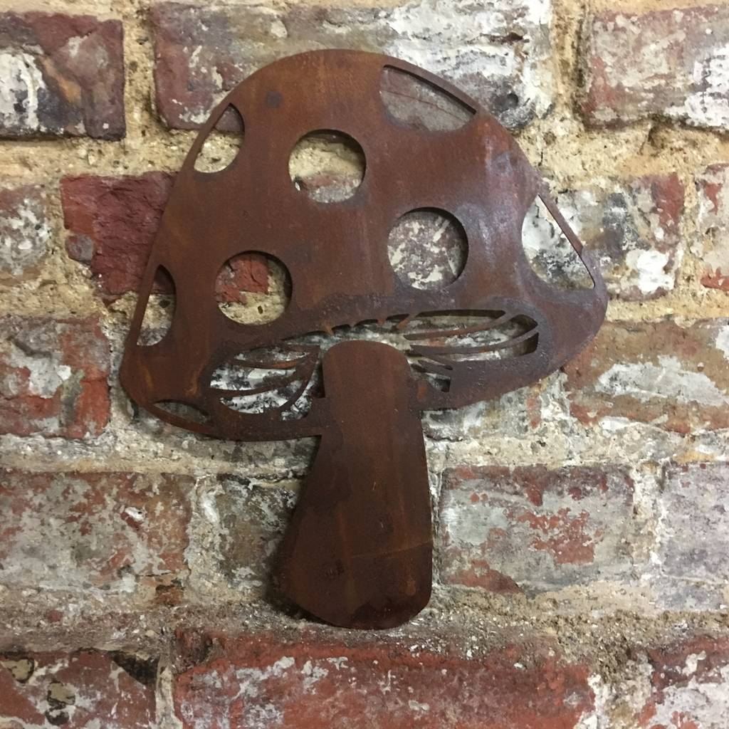 Rusted Metal Toadstool Garden Ornament By The Rustic Warehouse ...