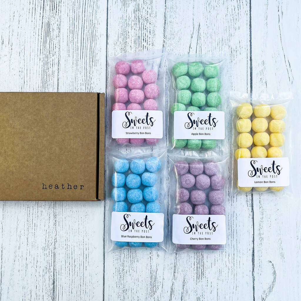 Bon Bon Personalised Letterbox Sweets Box By sweets in the post ...