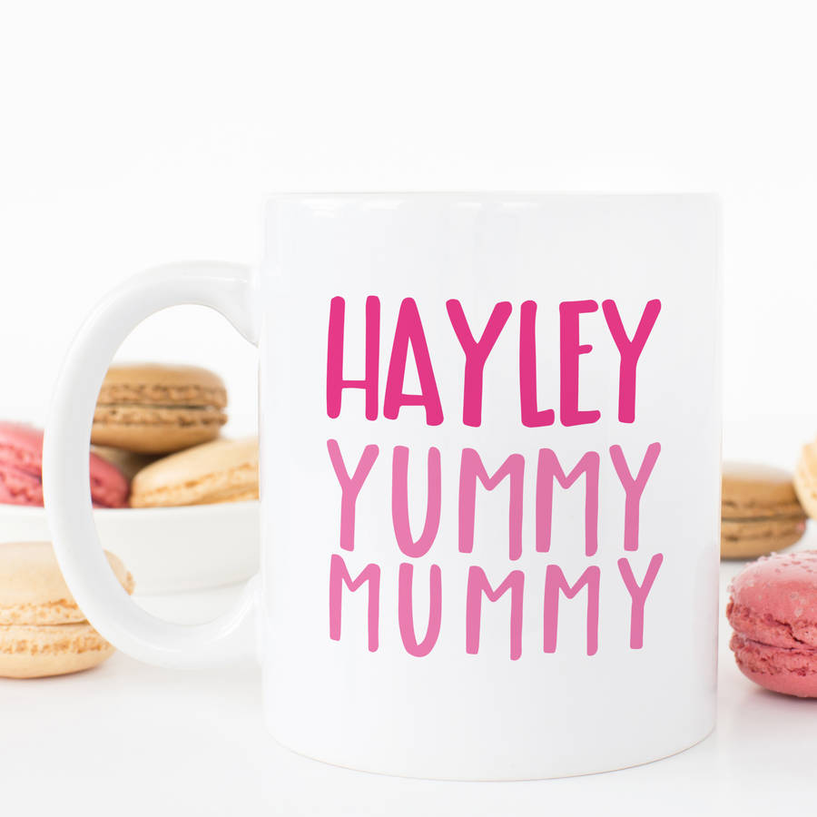 personalised yummy mummy mug by claire close | notonthehighstreet.com