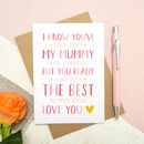 Personalised Best New Mummy Card By Joanne Hawker | notonthehighstreet.com