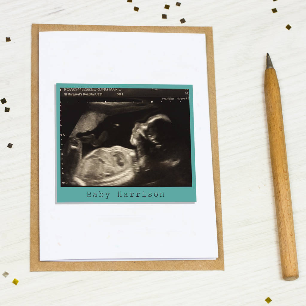 Baby Scan Card By Little Pieces | notonthehighstreet.com