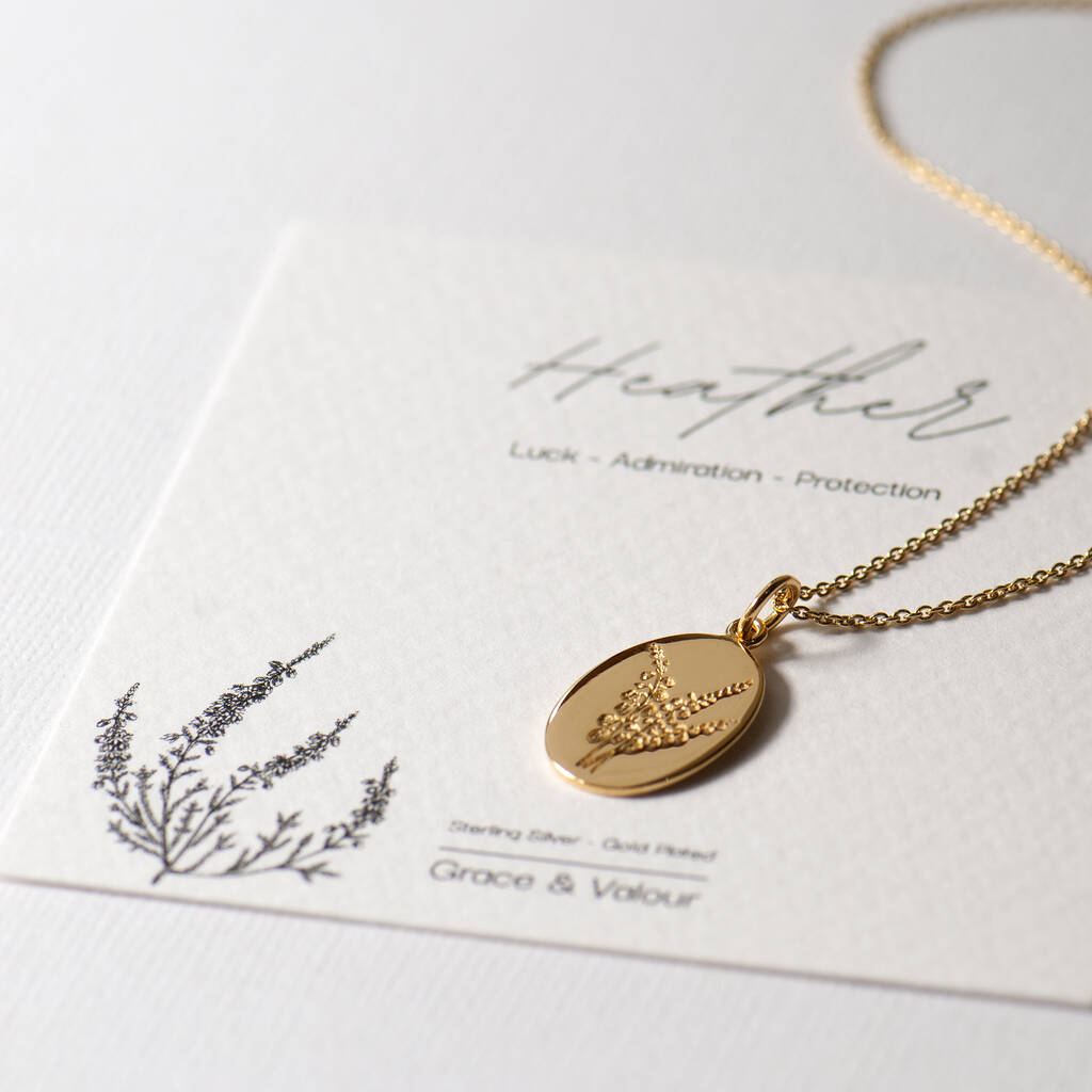 Heather Gold And Silver Flower Necklace By Grace & Valour ...