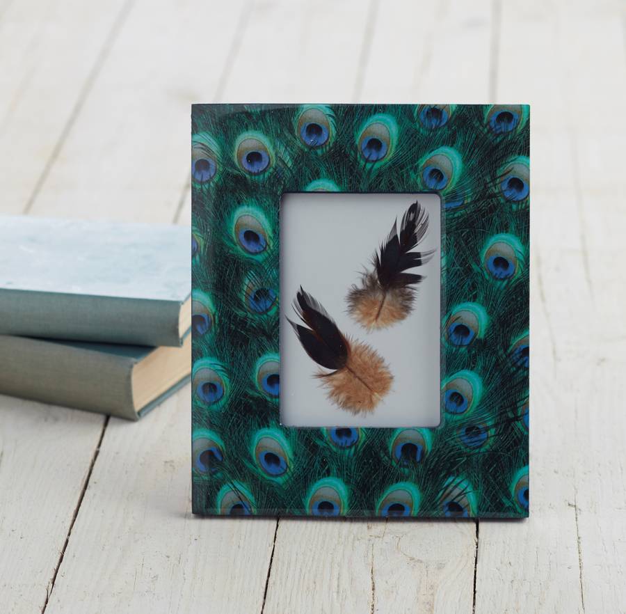 peacock design photo frame by the contemporary home ...