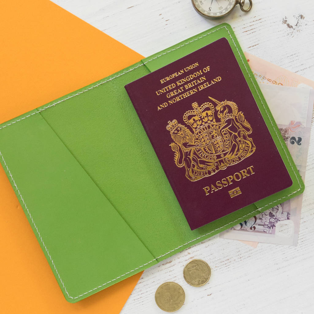 personalised leather passport case by williams handmade ...