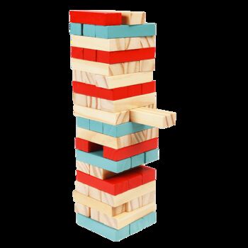 Mini Wooden Topple Tower By Heliotique | notonthehighstreet.com