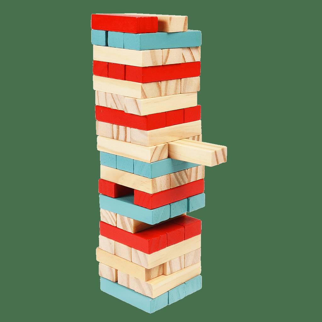 Mini Wooden Topple Tower By Heliotique | notonthehighstreet.com
