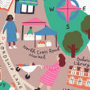Dulwich Illustrated London Map By Lauren Radley | notonthehighstreet.com