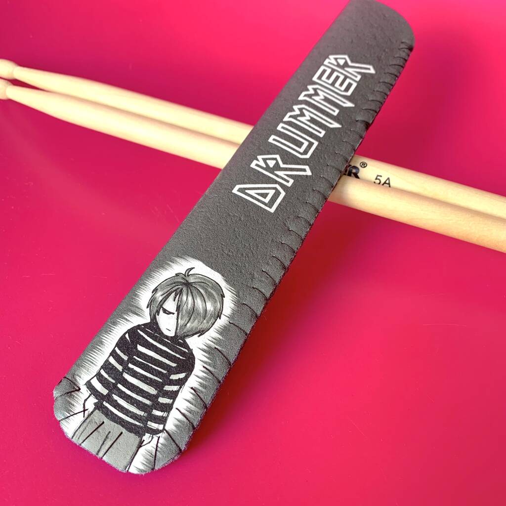 Grunge Emo Dude Drum Stick Case Personalised By Crank