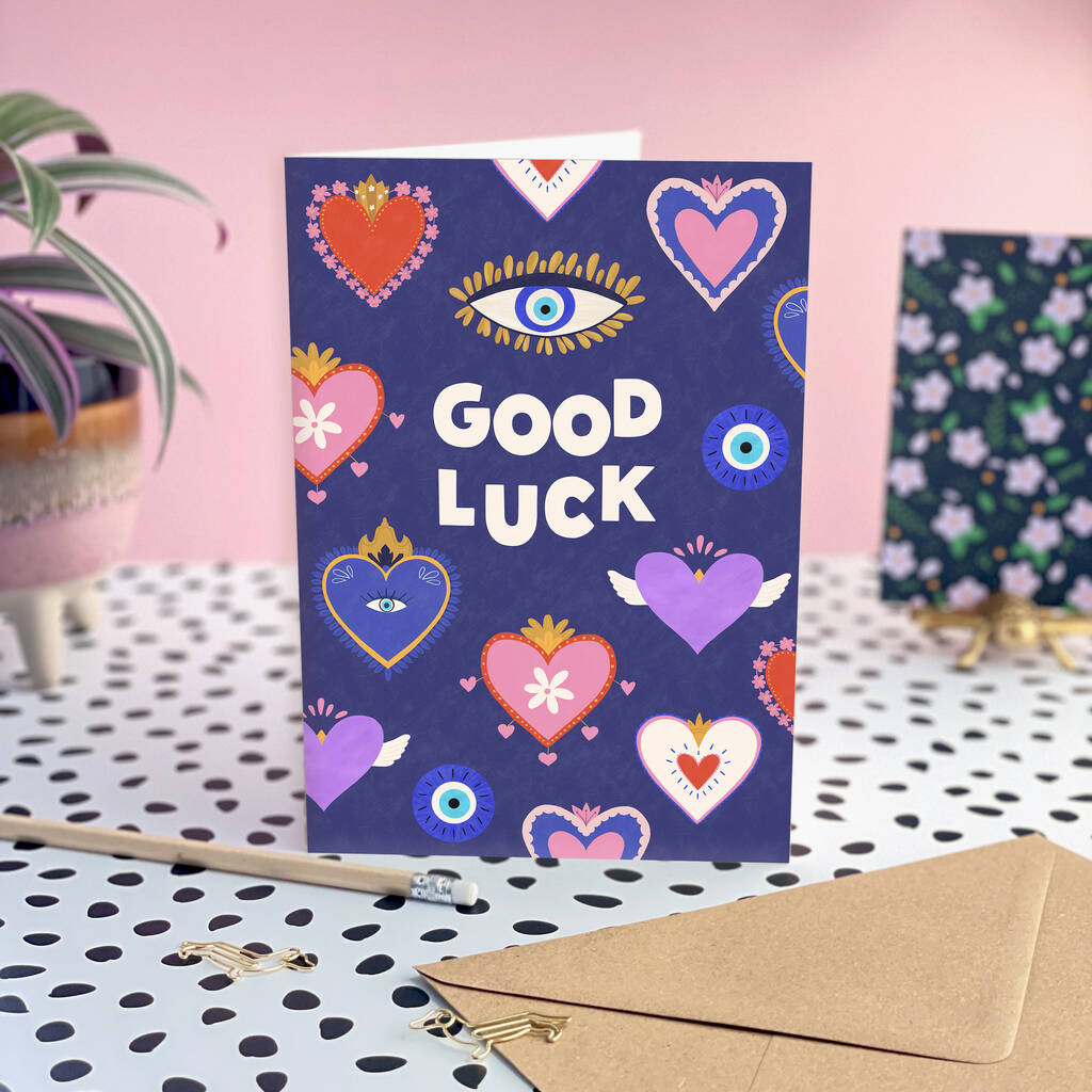 Lucky Charm Good Luck Card By Gabi & Gaby | notonthehighstreet.com