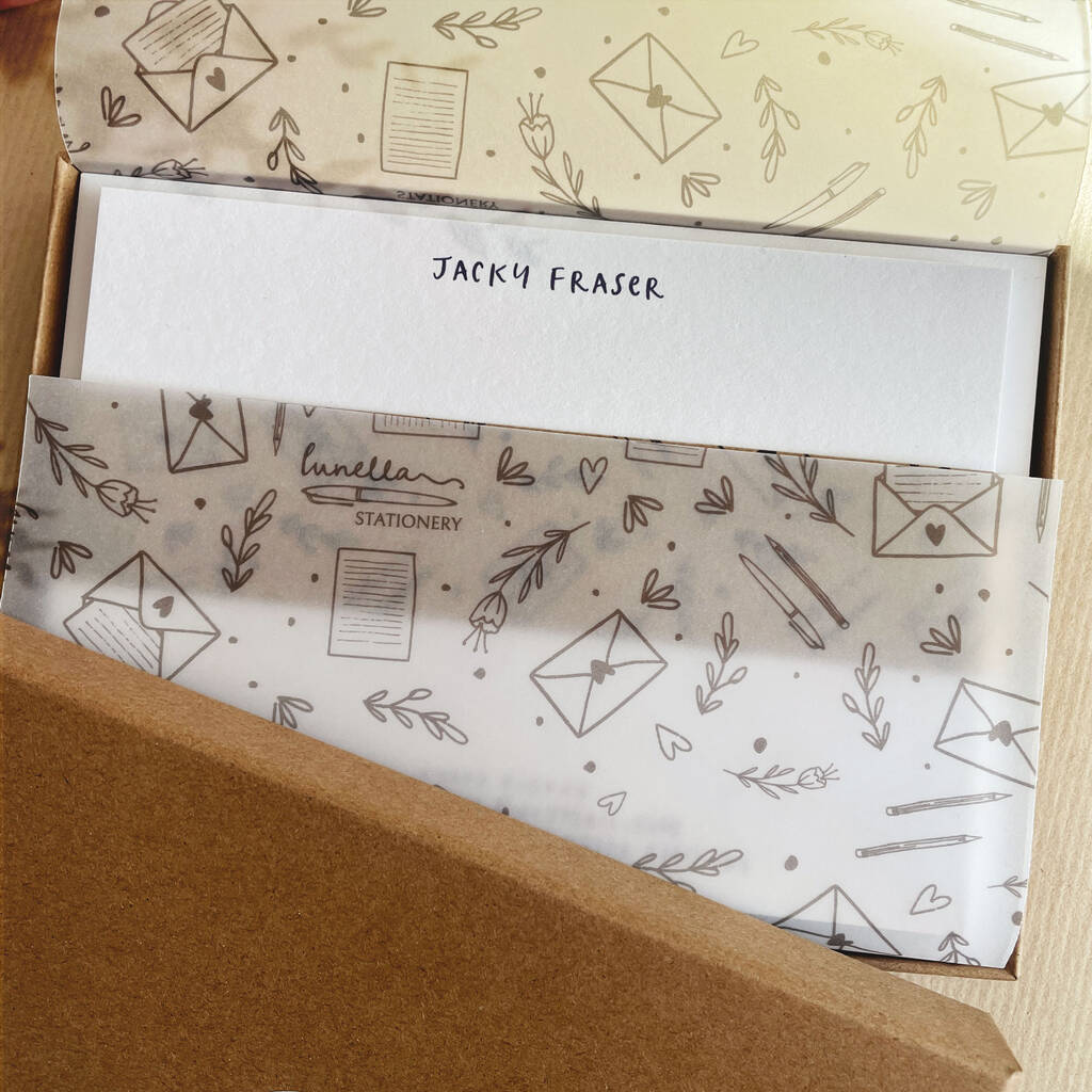 Classic Note Cards Choose Font And Colour By Lunella ...