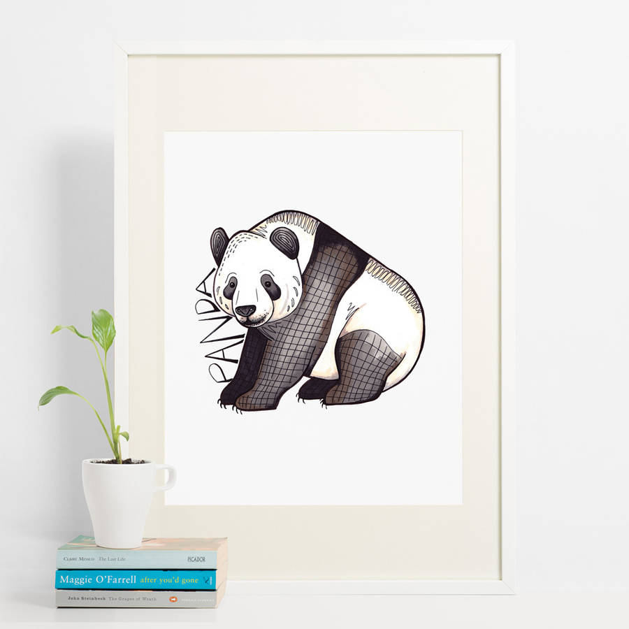 panda print by bexiekimdesign | notonthehighstreet.com