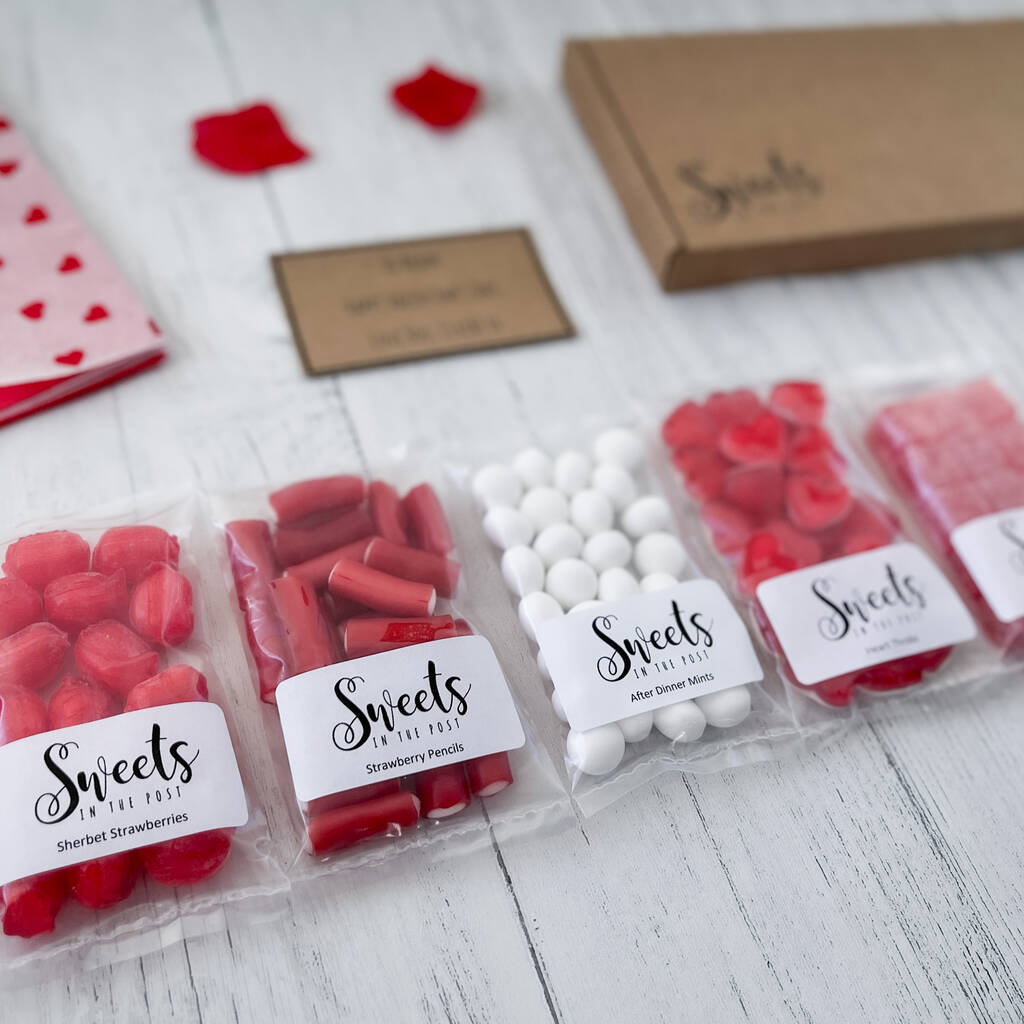 Valentines Personalised Love Heart Letterbox Sweets By sweets in the ...