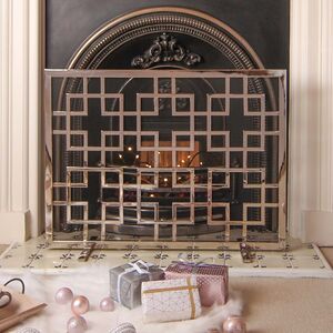 Kensington Contemporary Standing Fire Screen By Dibor ...