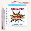 Super Hero Teacher Thank You Card By Amanda Hancocks ...