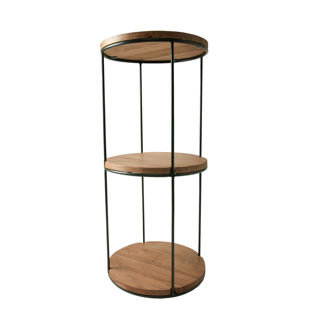 Selby Circular Three Tier Shelving Unit By The Orchard Furniture ...