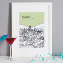 personalised chester print by tessa galloway illustration ...