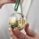 personalised message in a bauble by posh totty designs creates ...