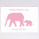 Personalised Elephants Father's Day Card By Clean Design ...