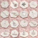 Girls Sterling Silver Padlock Charm Bracelet By Hurleyburley Junior ...