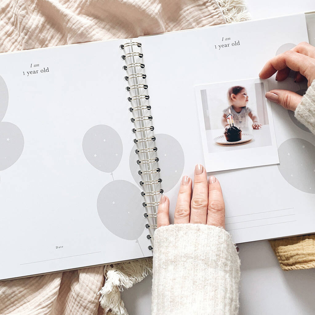 My Baby Book Baby Memory Book White By Blush and Gold ...