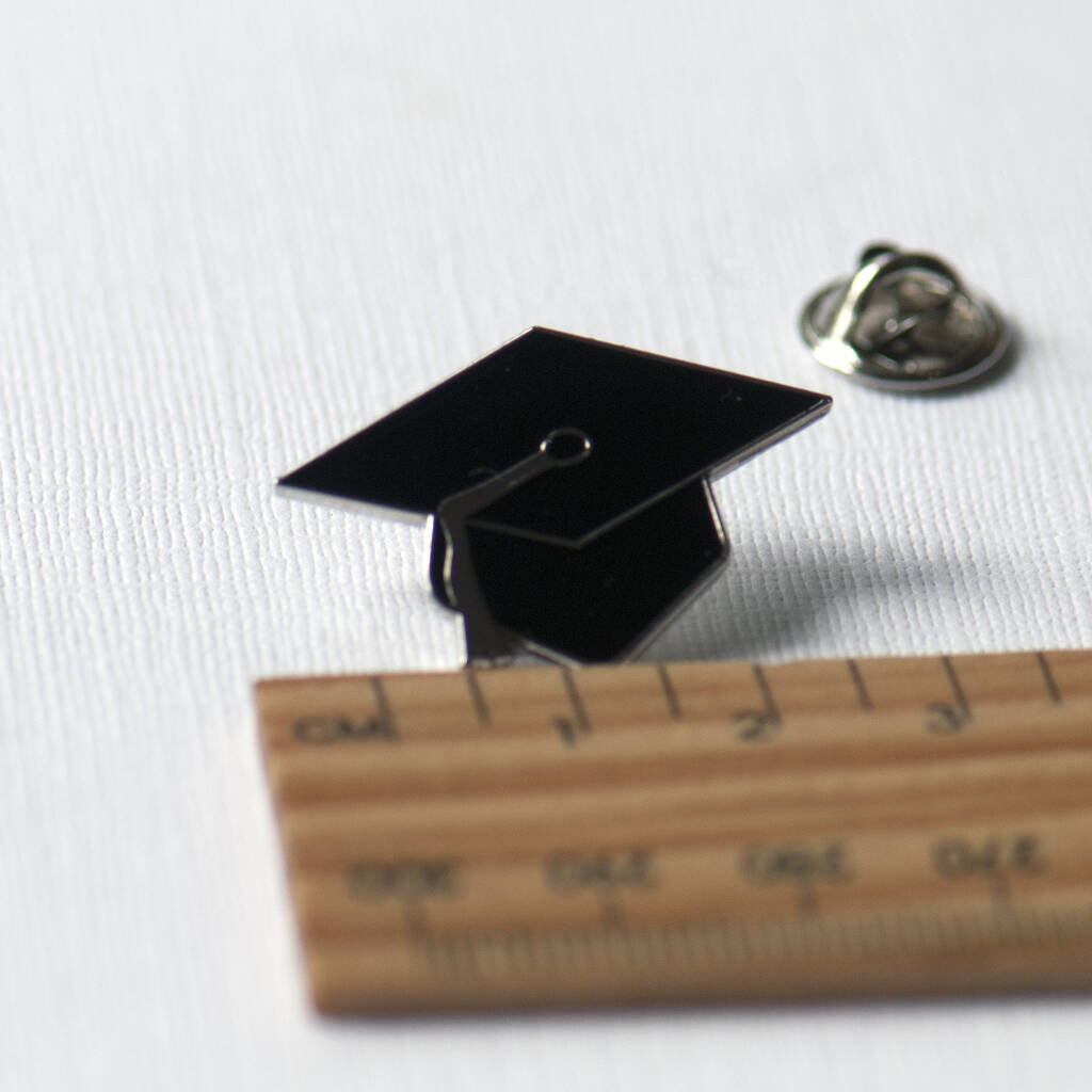 Graduation Mortar Board Enamel Pin Badge By Grace & Valour ...