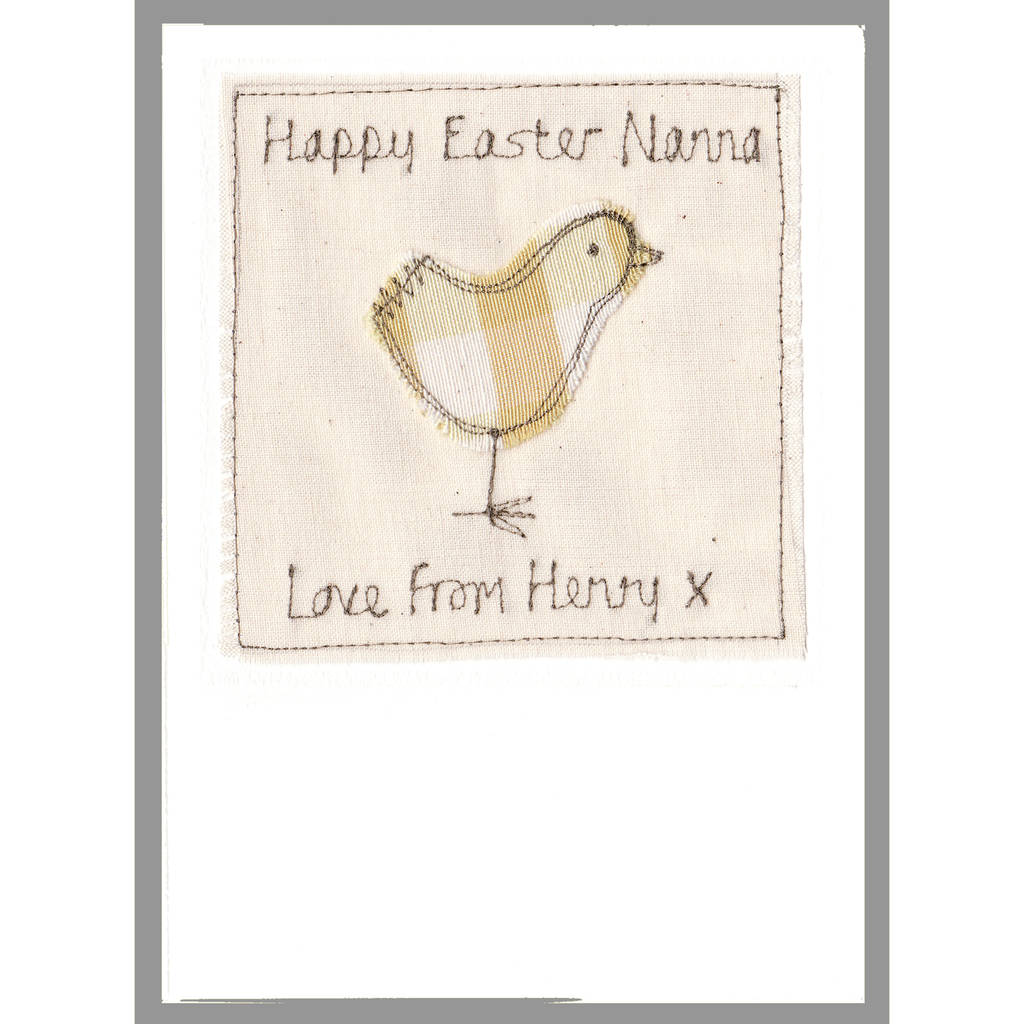 personalised chick easter card by milly and pip | notonthehighstreet.com