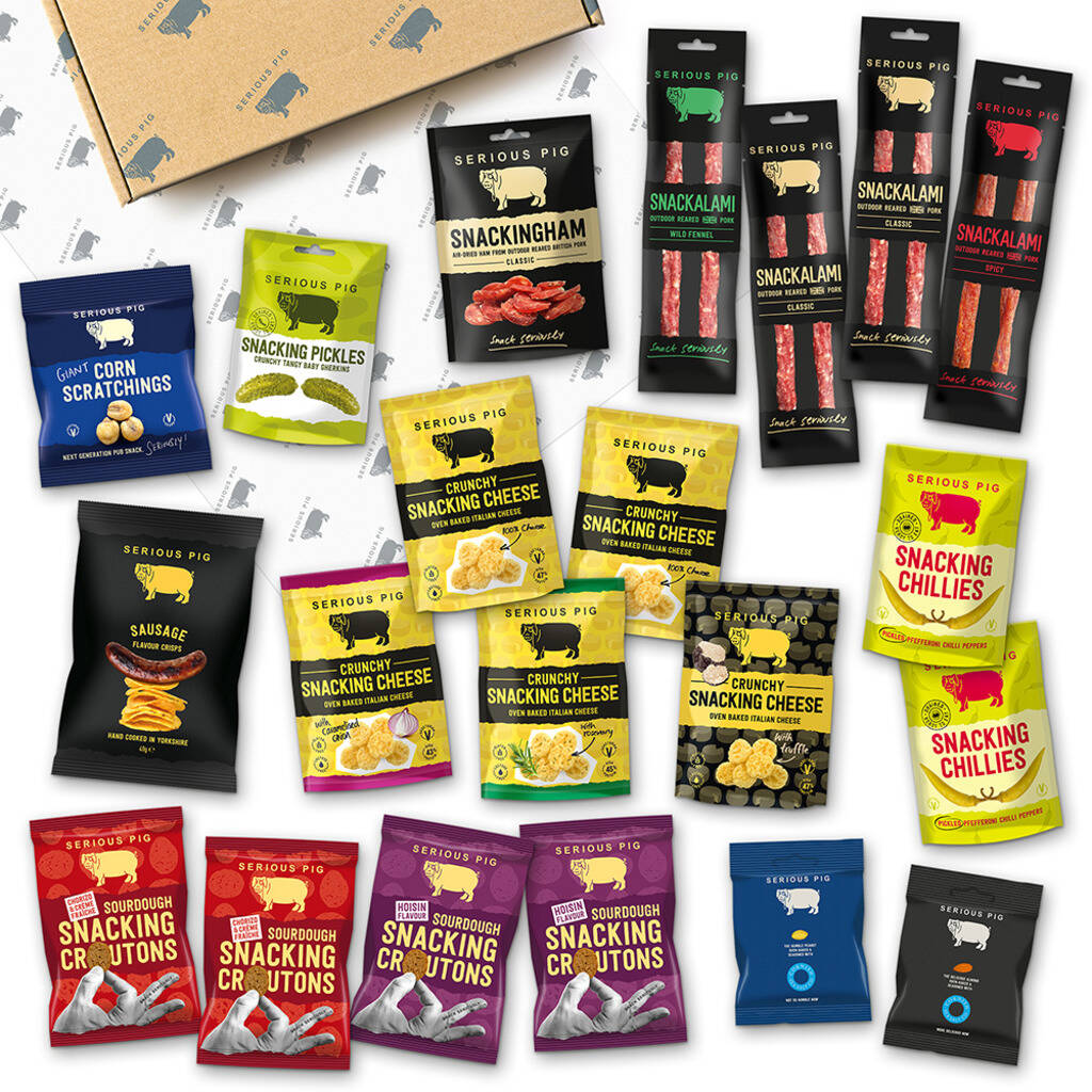 The Serious Snack Selection Box By SERIOUS PIG | notonthehighstreet.com