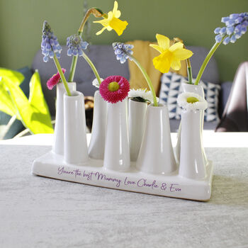 Personalised Multi Stem Vase For Mummy By Olivia Morgan Ltd ...