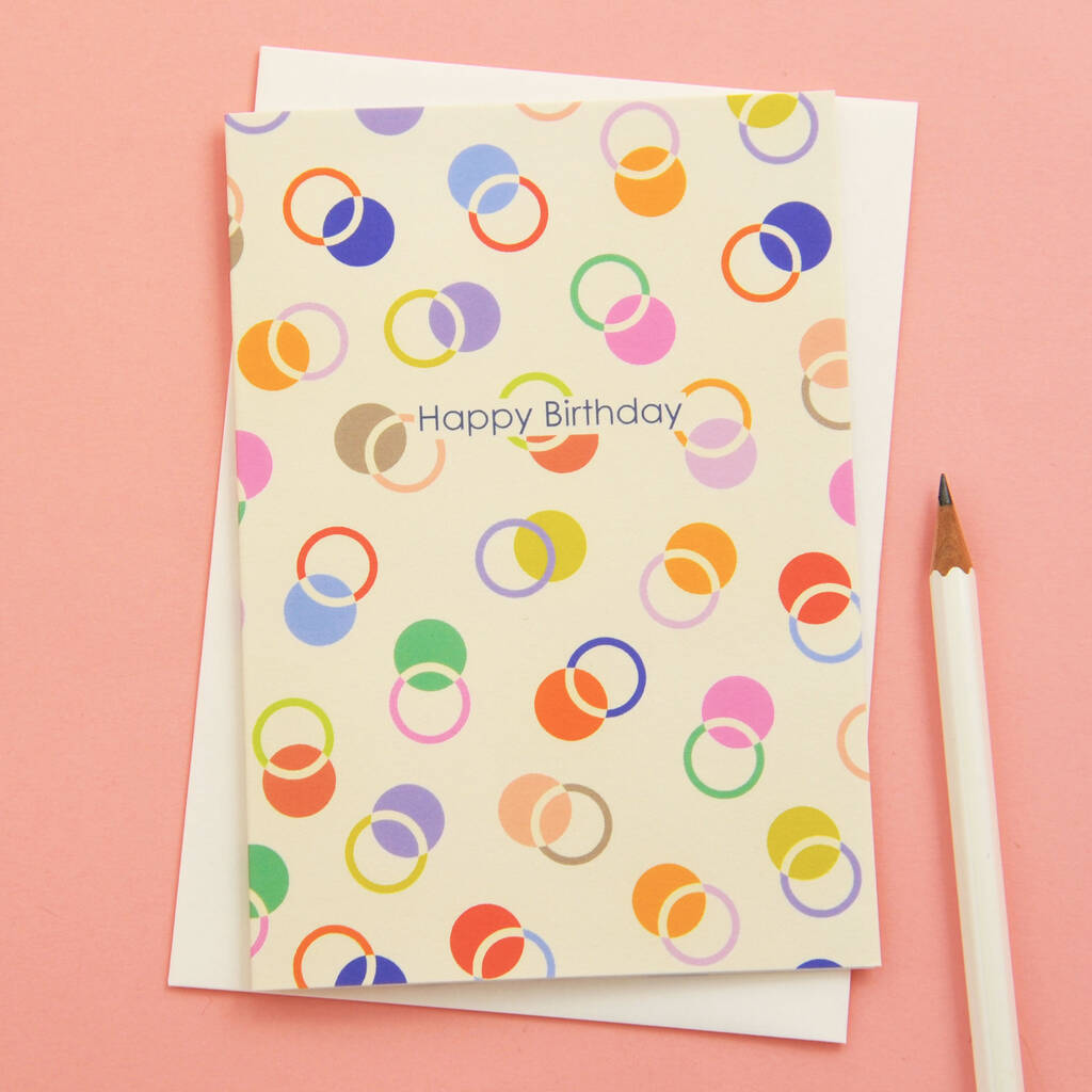 Happy Birthday In Spots Card By Elvira.v.v.Designs