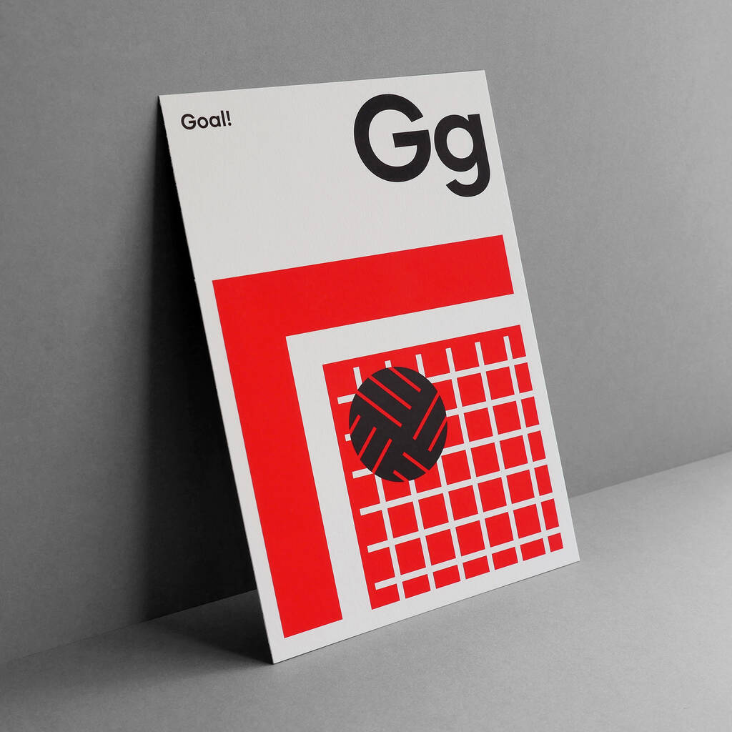 Football Goal! Print, Graphic And Colourful Poster By Dinkit ...