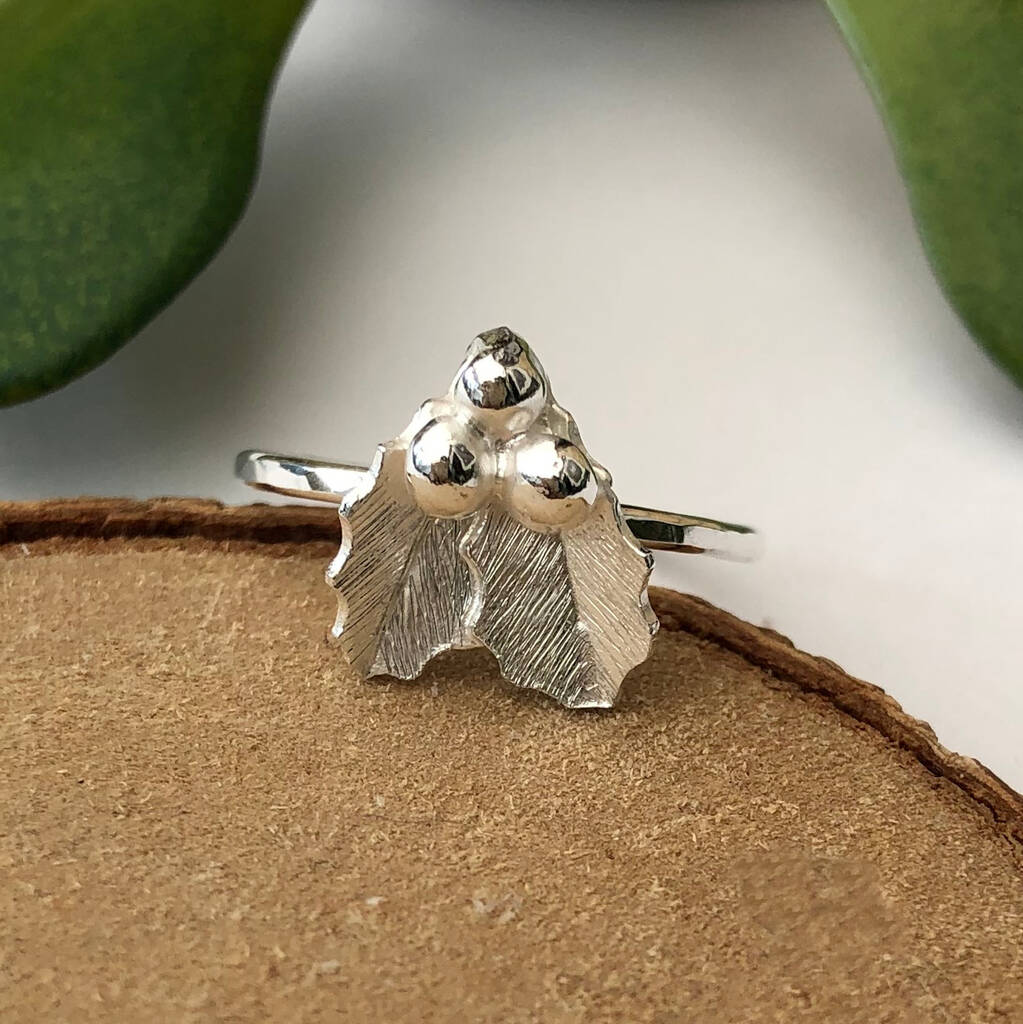 Holly Ring By a ring a day | notonthehighstreet.com