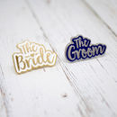 The Bride And The Groom Wedding Enamel Lapel Pin Set By Wedfest ...