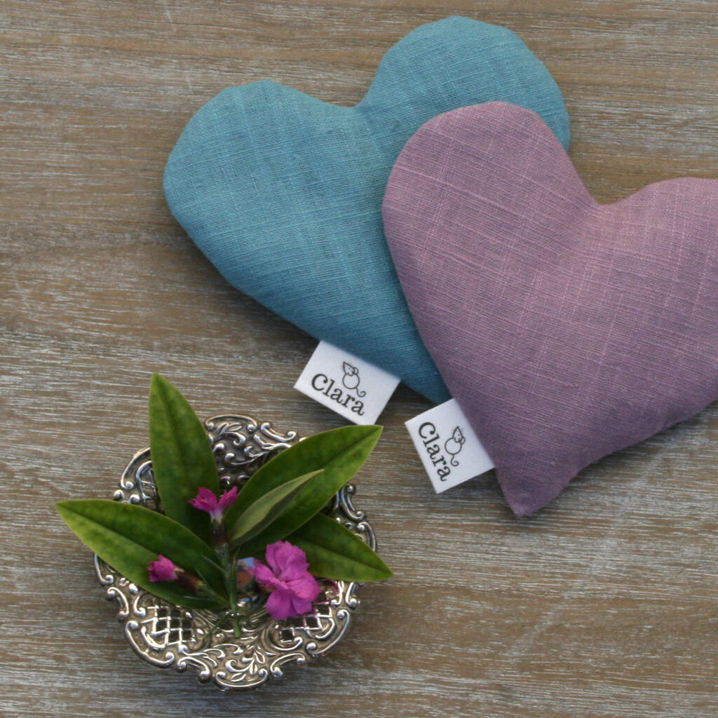 Lavender And Wheat Heart Hand Warmer By Clara | notonthehighstreet.com
