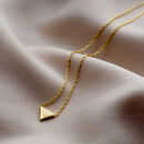 Personalised Mini Triangle Charm Necklace By Posh Totty Designs ...