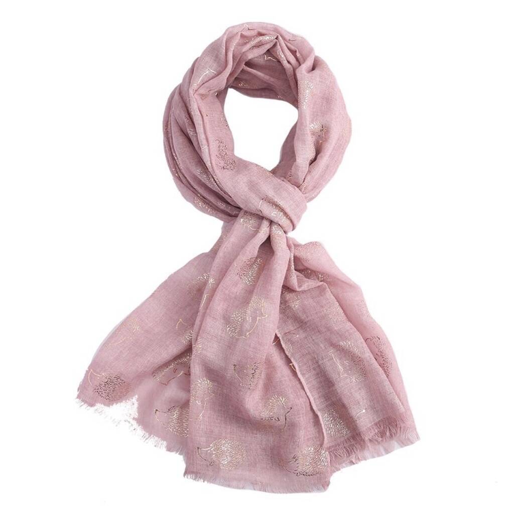 Metallic Gold Hedgehog Scarf By My Posh Shop | notonthehighstreet.com