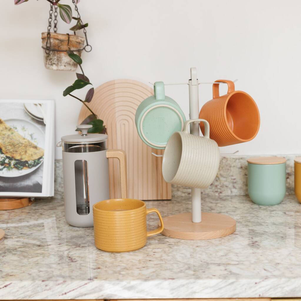 Natura Set Of Four Stacking Mugs By Distinctly Living