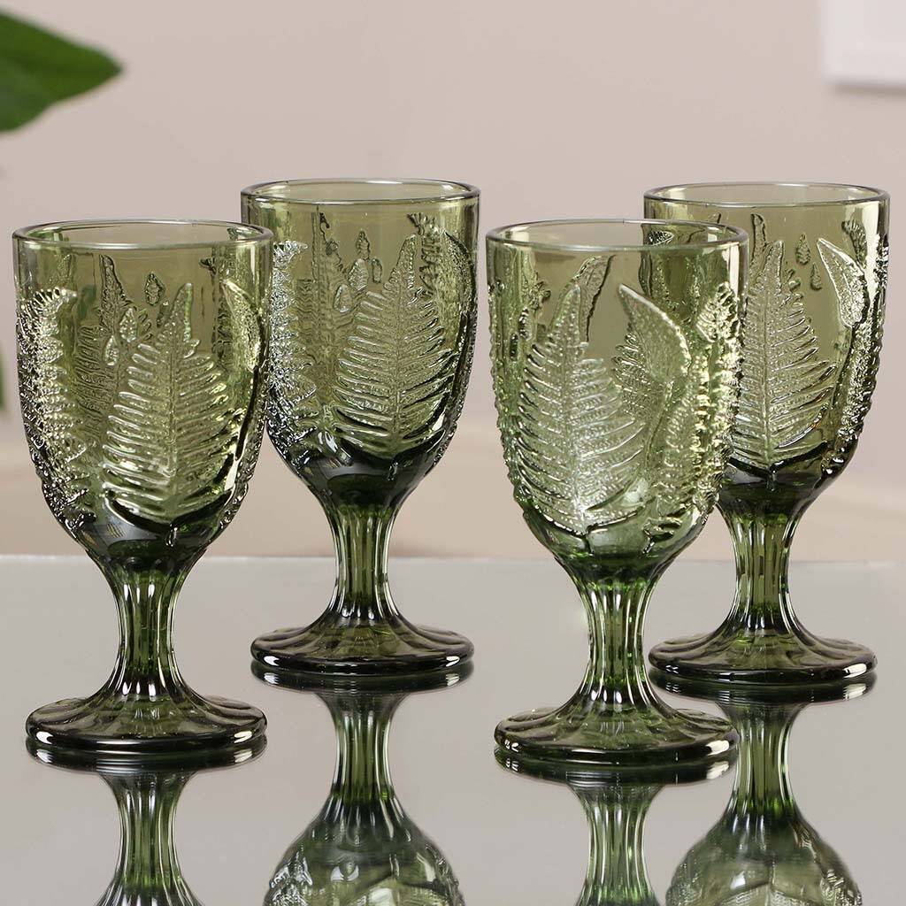 forest fern green glassware by dibor | notonthehighstreet.com