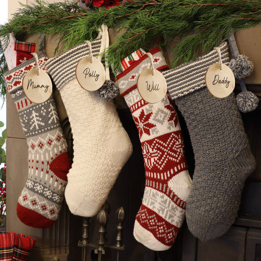 Personalised Chunky Knit Christmas Stockings By Dibor personalised-chunky-knit-christmas-stockings-by-dibor