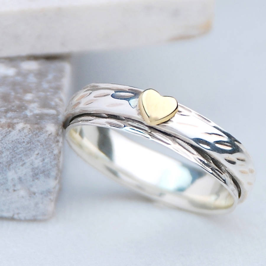 mia skinny silver spinning ring by penelopetom | notonthehighstreet.com