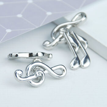 Personalised Treble Clef Musical Notes Cufflinks By Penelopetom ...