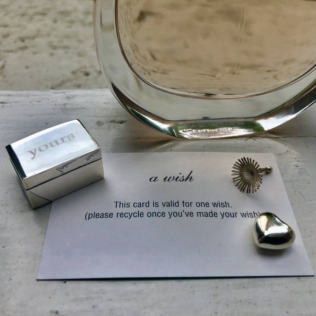 Make A Wish Yours Personalised Sterling Silver Keepsake By Tales From ...