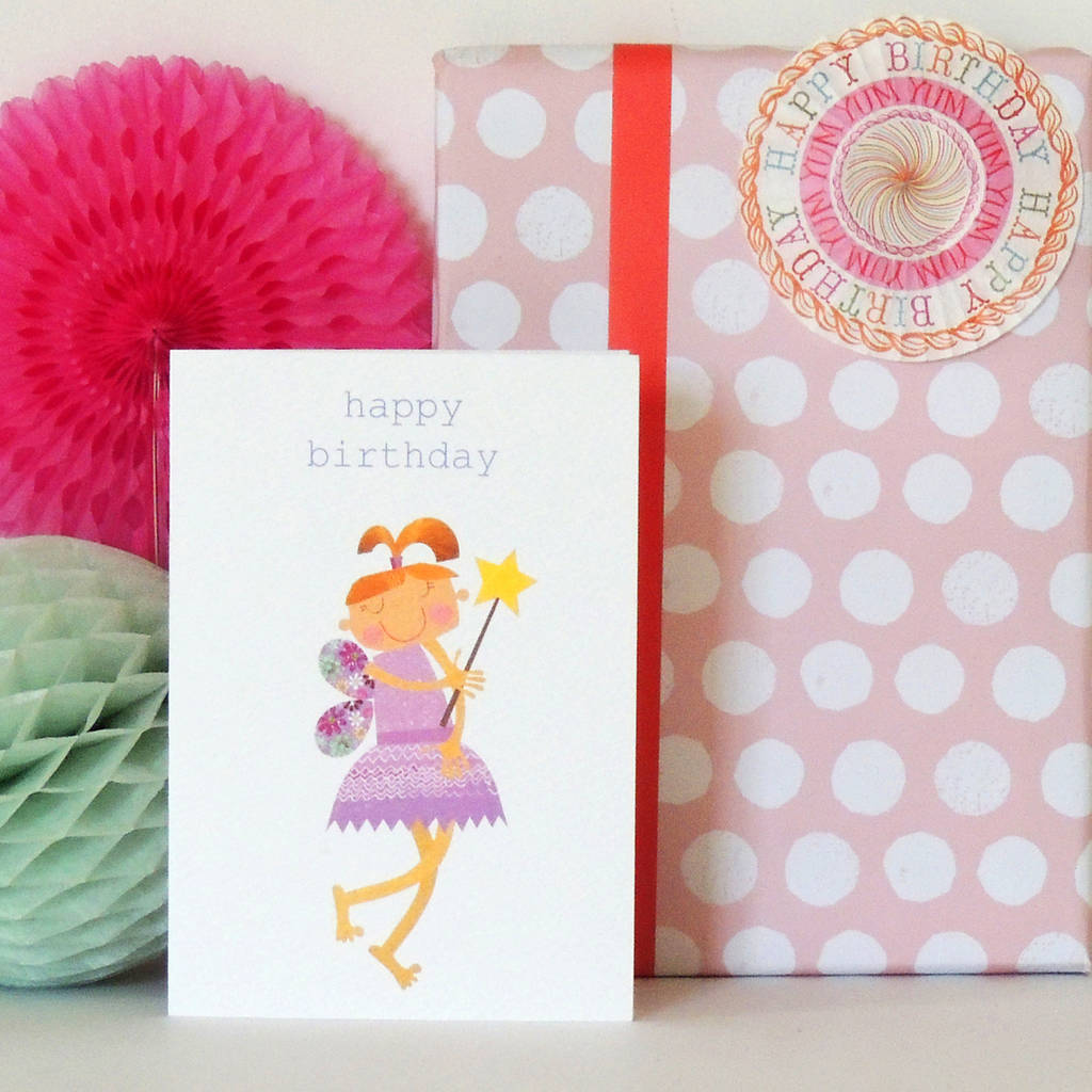 fairy birthday card by kali stileman publishing | notonthehighstreet.com