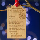 Bespoke Baby's First Christmas Wooden Tag Decoration By Betsy Benn ...