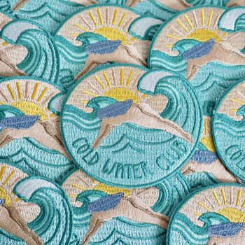Cold Water Club Wild Swimming Iron On Patch By The Black Pug Press ...