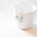 Powder Blue Faceted Glass Earrings By Juju Treasures ...