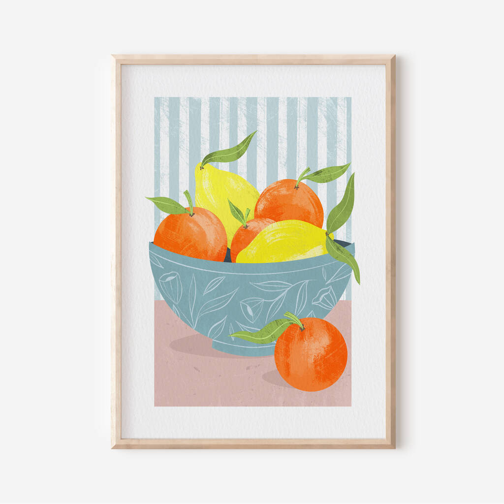 Fruit Bowl, Art Print By Melissa Donne Studio | notonthehighstreet.com