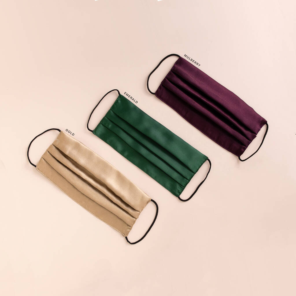 Silk Satin Face Mask By Linea Masks | notonthehighstreet.com